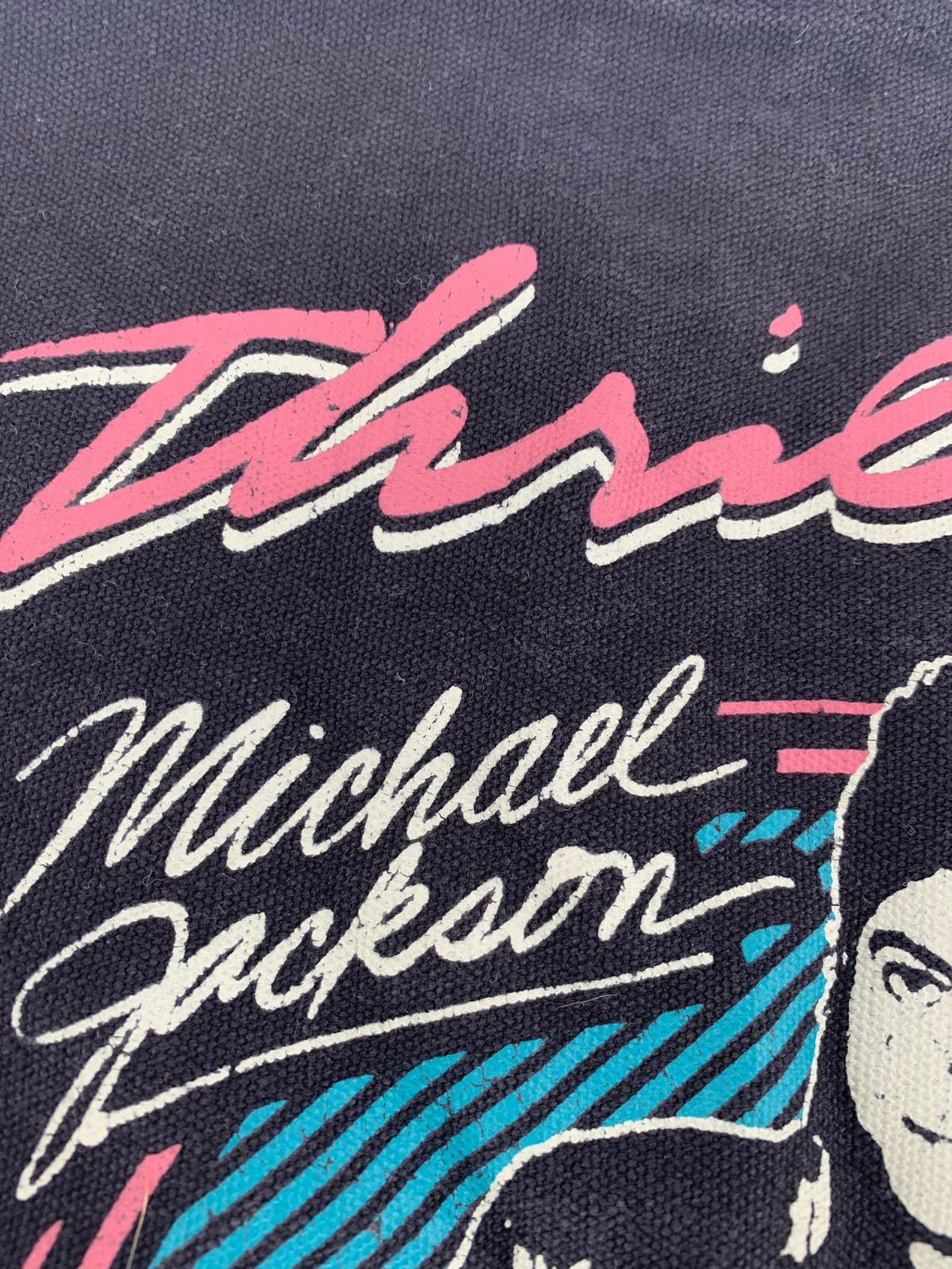 Michael Jackson Thriller Bag Black 14 X 10" Cloth Canvas King of Pop ...