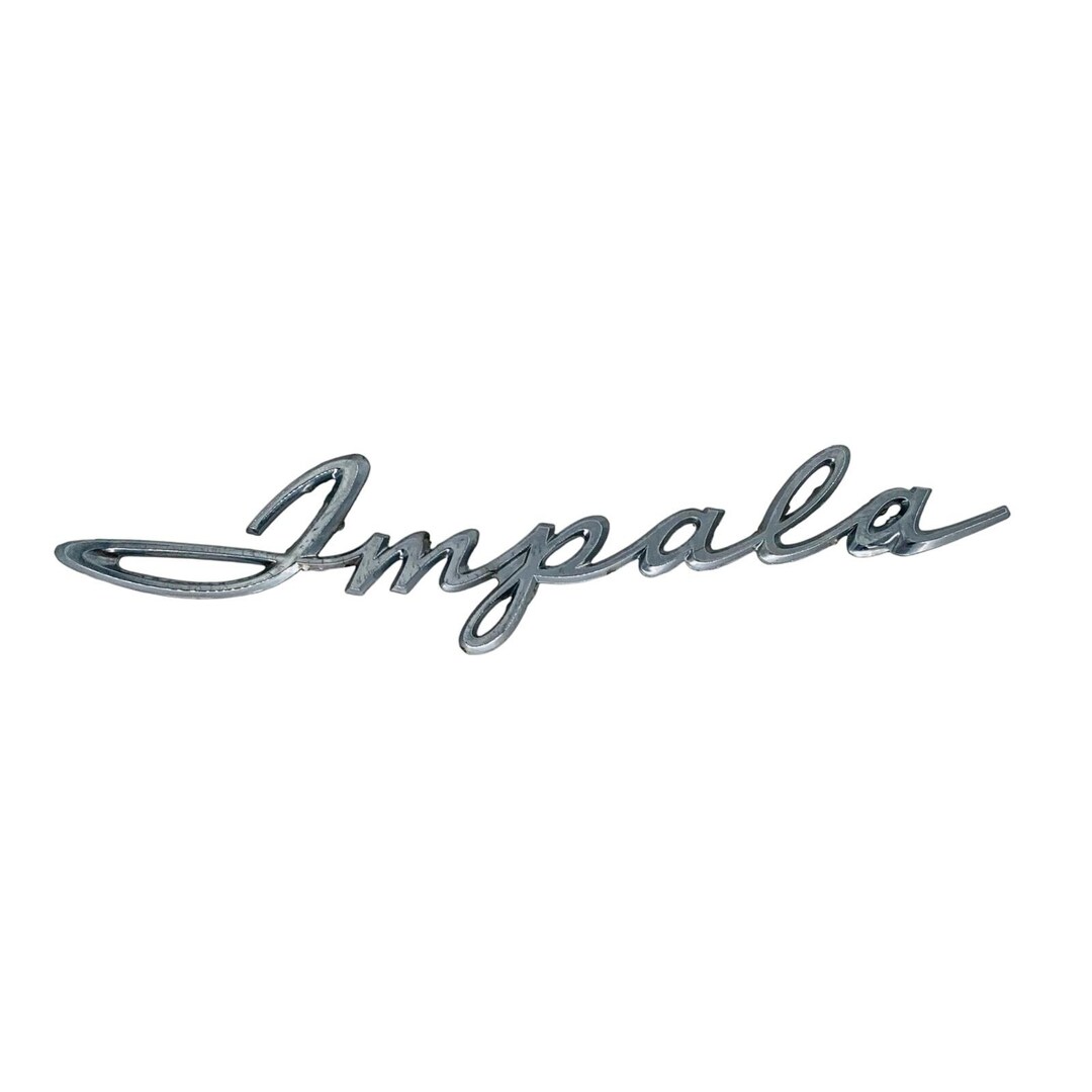 1961 Impala Emblem 1962 Chevrolet Quarter Panel Nameplate Script OEM ...