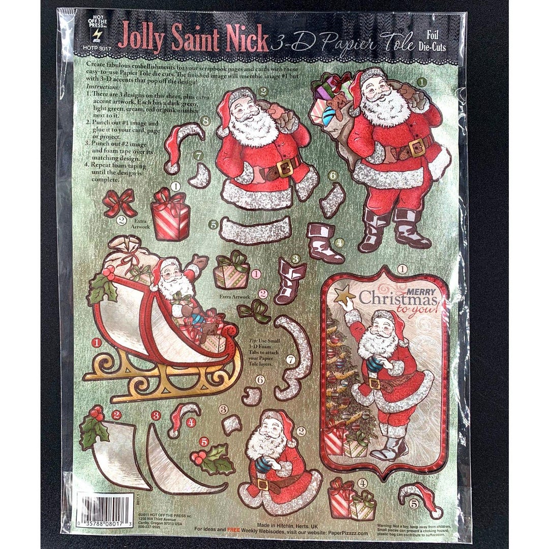 Christmas Decoration Indoor 3 D Paper Craft With Paper Christmas Die ...