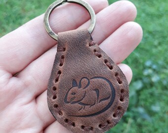 Mouse / Rat Key Chain, Key Fob, Zipper Pull, Snap Tab - Etsy