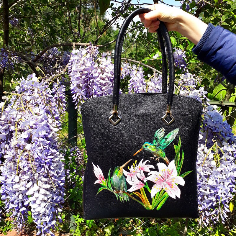 Hand Painted Bag - Etsy