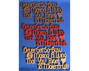 Never Get so Busy | Etsy