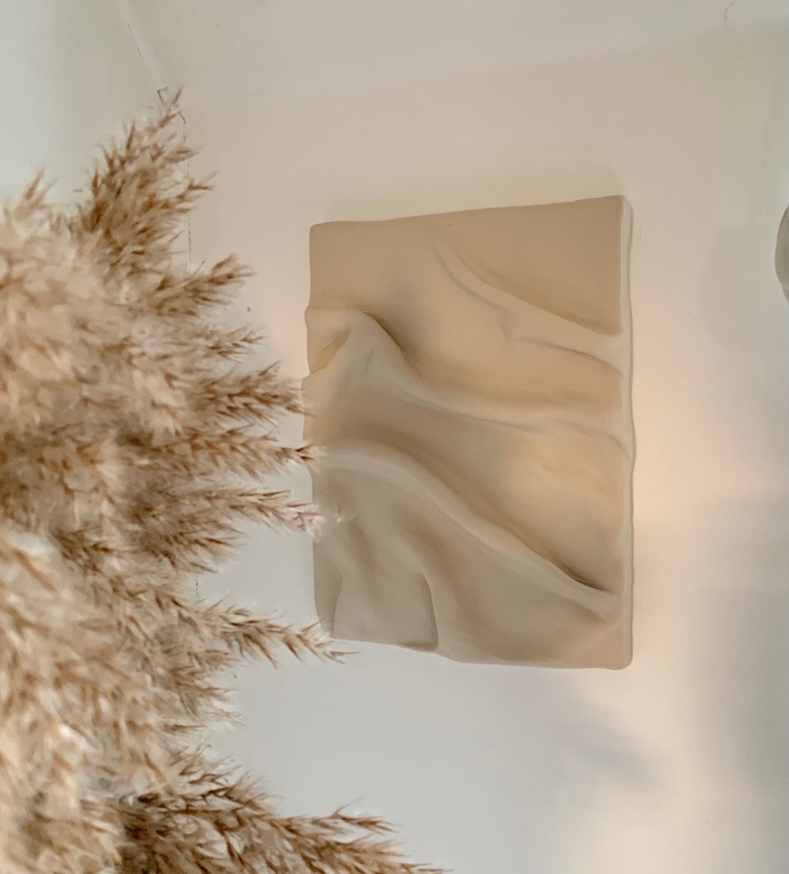 Plaster Wall Art | 3D Draped Fabric Effect |textured Home Decor ...