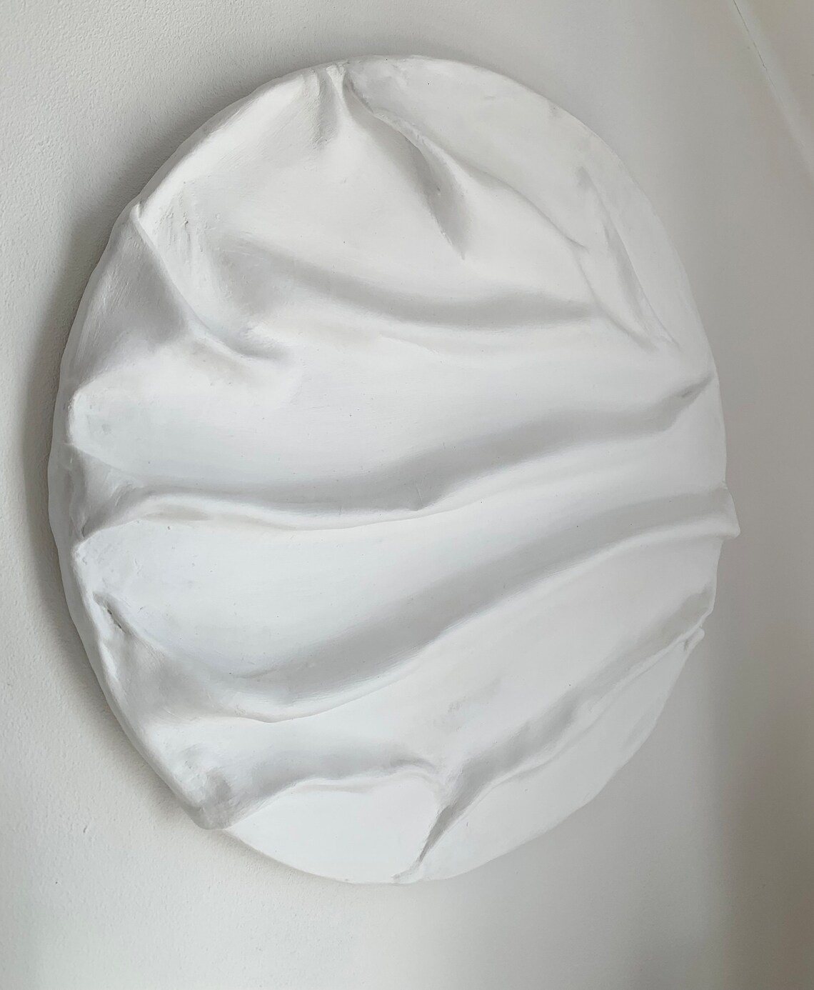 Plaster Wall Art | 3D Draped Fabric Effect | Textured Home Decor ...