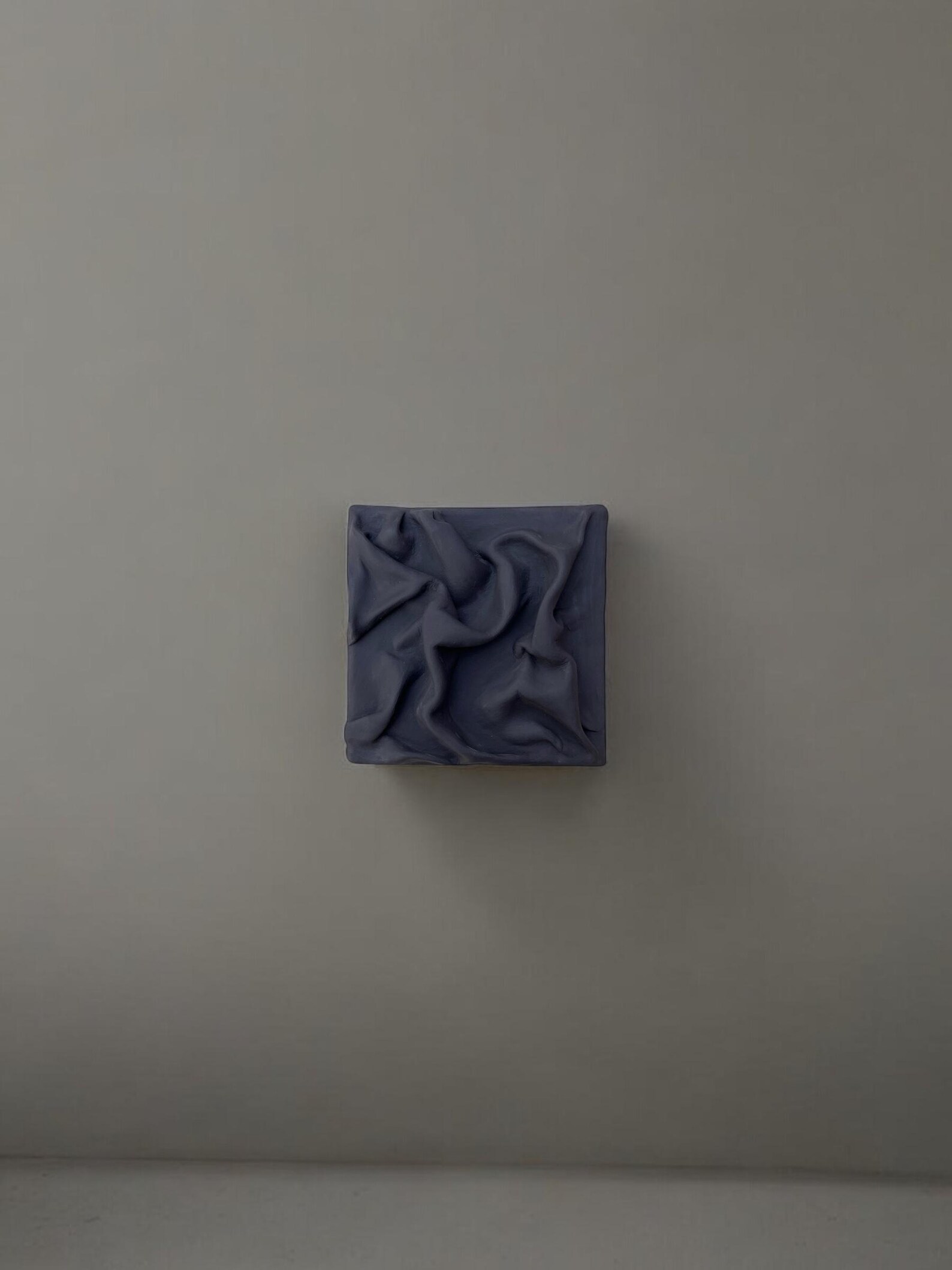 Plaster Wall Art 3D Draped Fabric Effect Textured Home Decor Minimalist ...