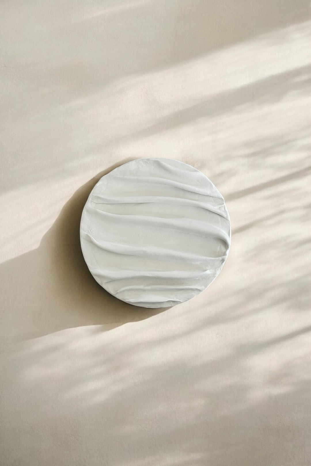 Plaster Wall Art | 3D Draped Fabric Effect | Textured Home Decor ...