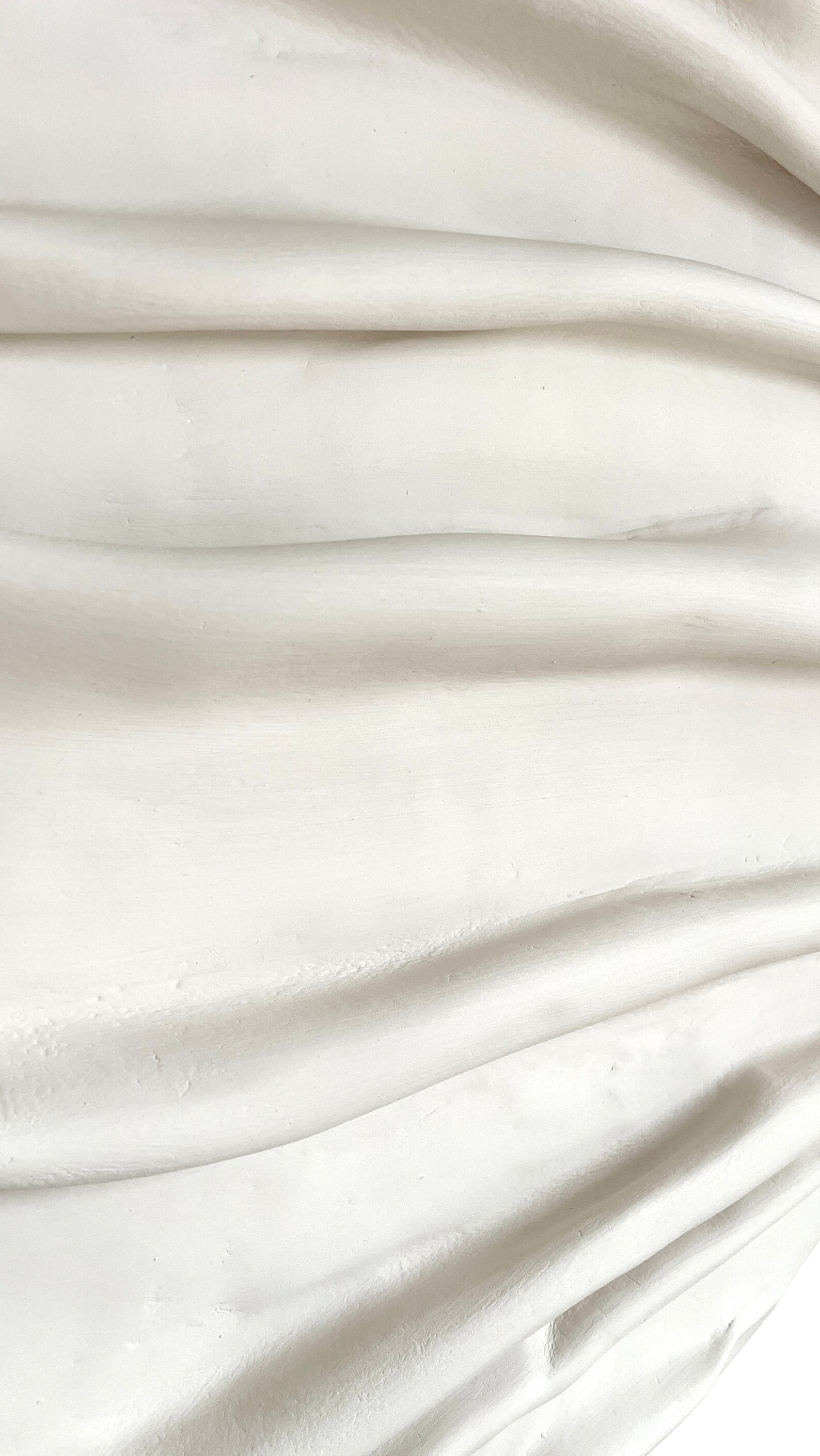 Plaster Wall Art 3D Draped Fabric Effect textured Home Decor Minimalist ...