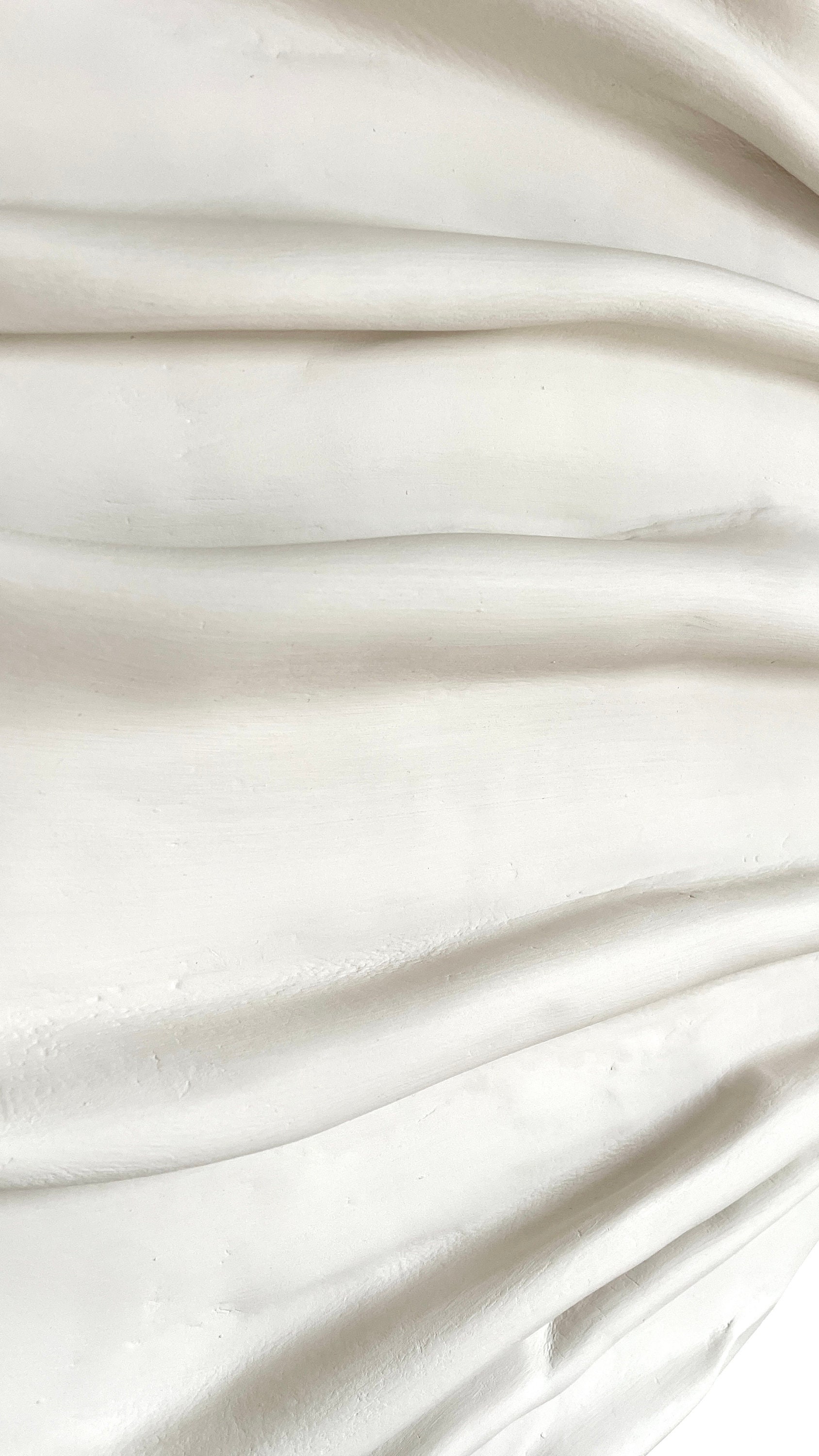 Plaster Wall Art 3D Draped Fabric Effect textured Home Decor Minimalist ...