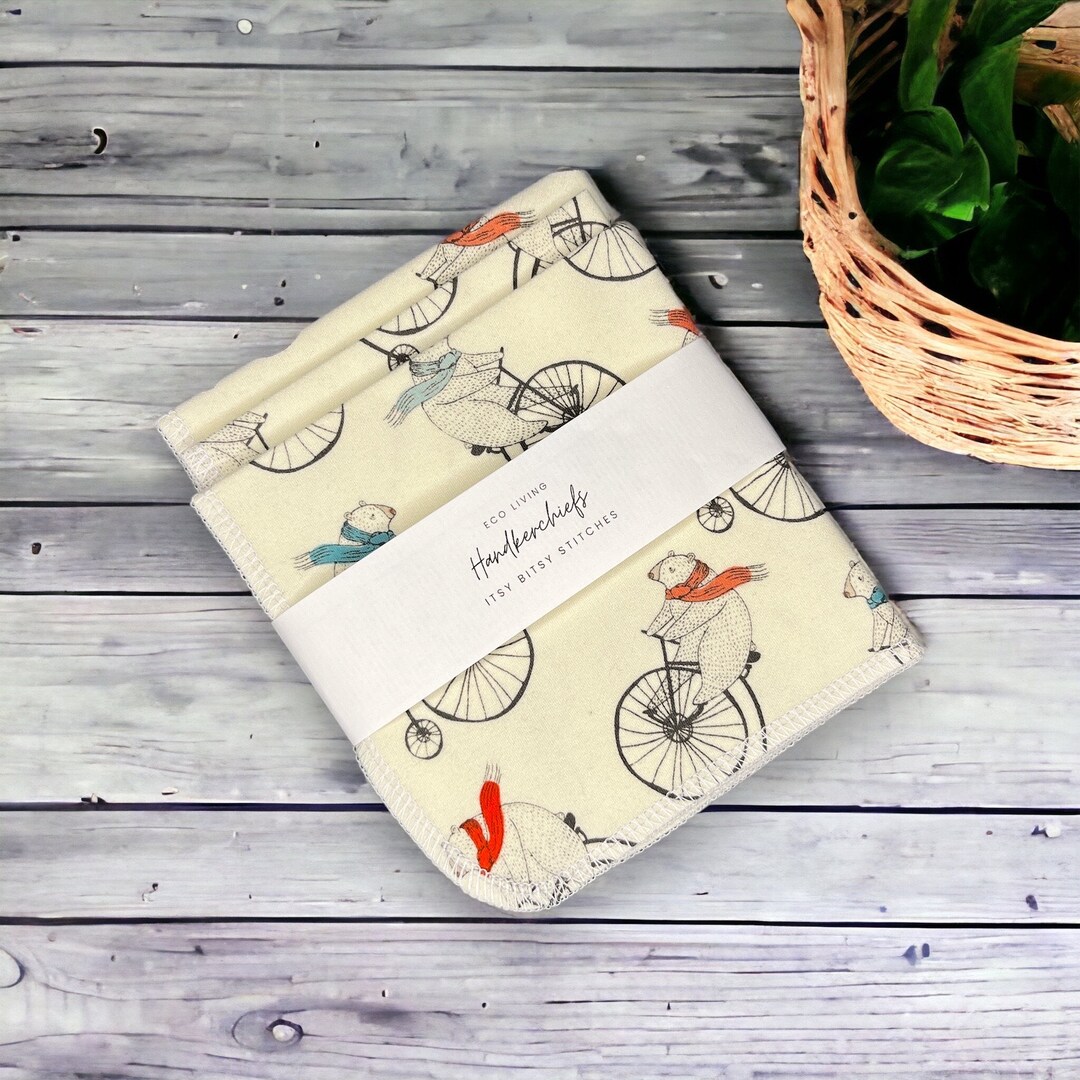 Cotton Handkerchief Set for Kids, Cute Set of Hankies for Children ...