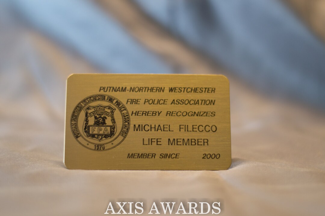 Metal Identification Cards - Etsy