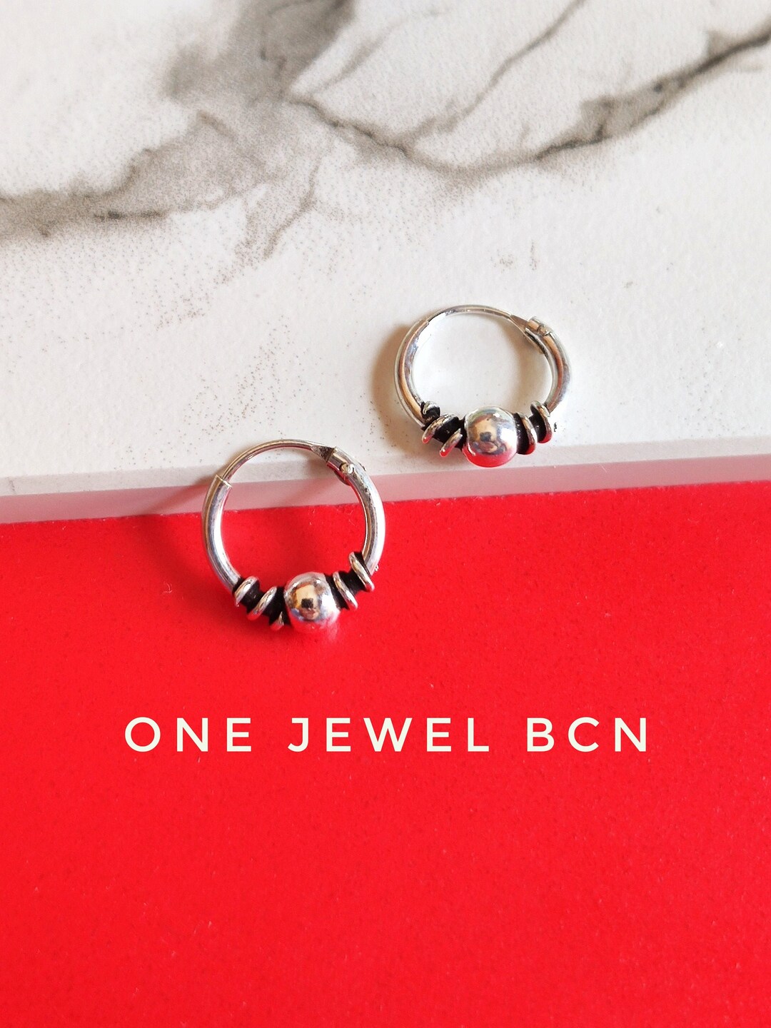Small Silver Hoops, Endless Hoop Earring, Statement Hoops, 10mm Hoops ...
