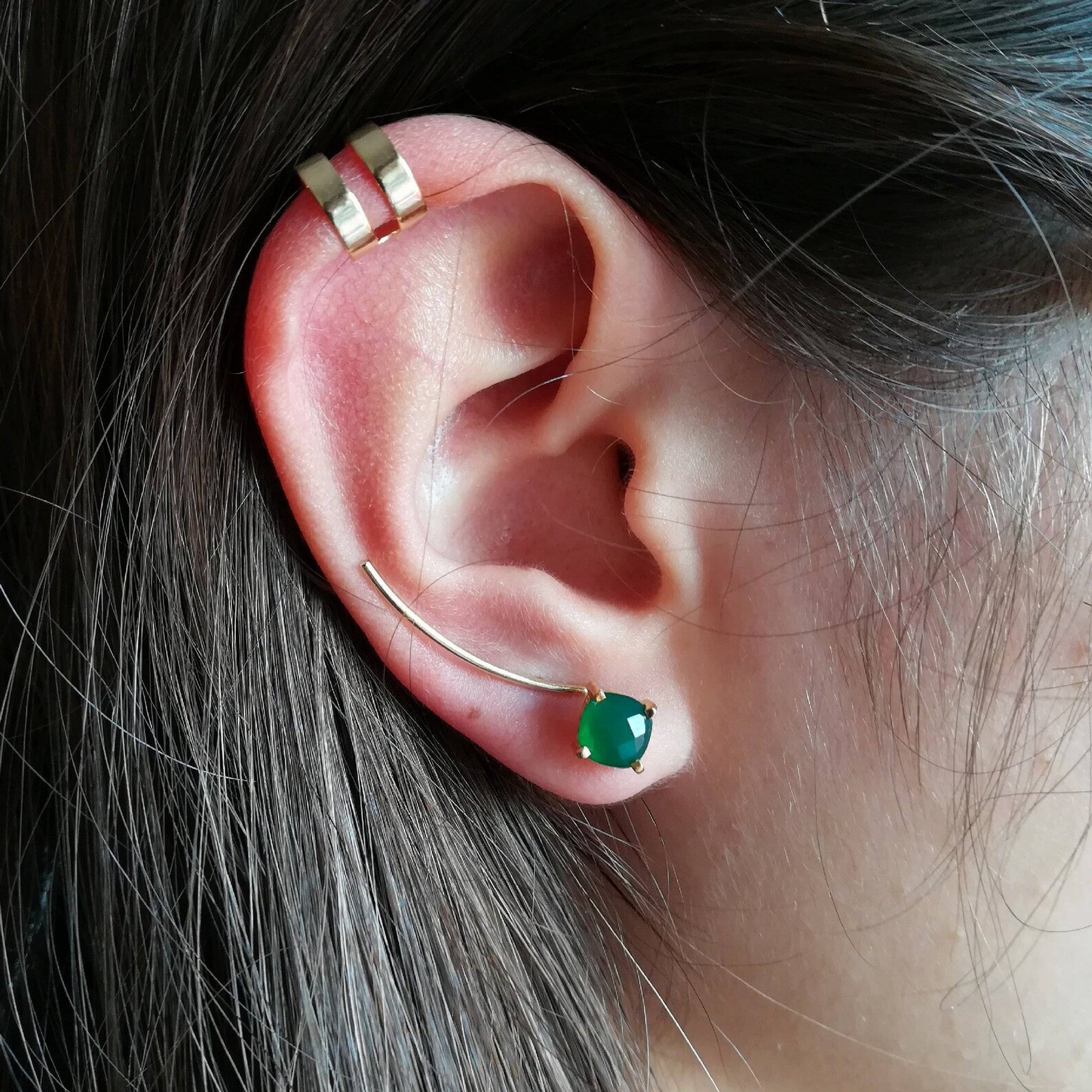 Minimalist Ear Cuff Single Ear Cuff Gold Ear Cuff | Etsy