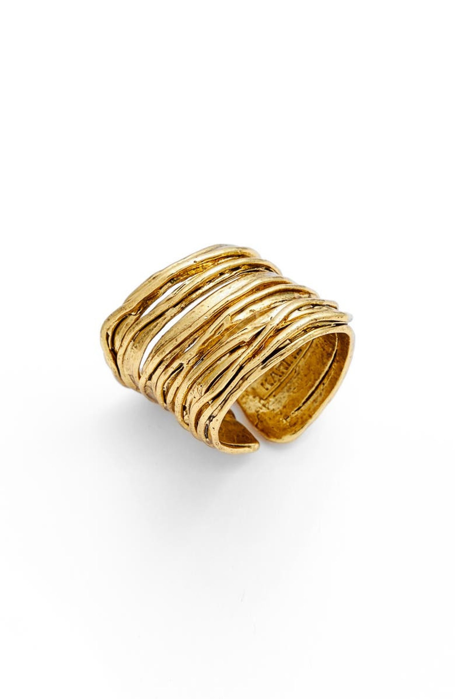Brushed Ribbon Ring - Etsy