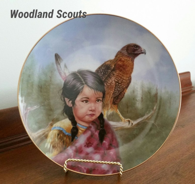 Dining & Serving Native American Themed Decorative Plate. Proud Young ...