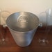 Vintage Y2K Ice Bucket With Champagne Glasses, Year 2000 Aluminum Ice ...