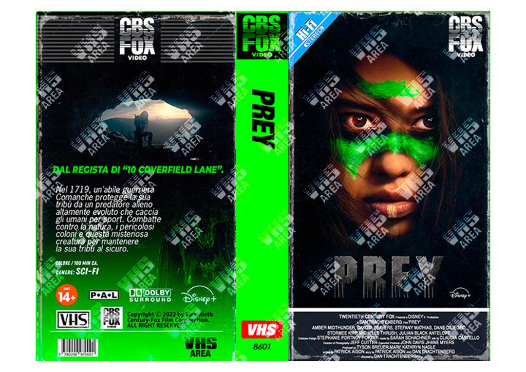 PREY VHS 2022 Digital Download VHS Custom Cover - Etsy