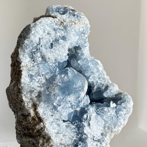 Blue Celestite Crystal, Healing Crystals Gift for Her, Rock & Geodes ...