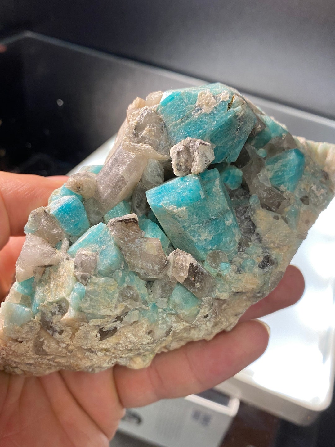 Amazonita berilo de cristal azul de Colorado USA de COLORADO / / berilo ...