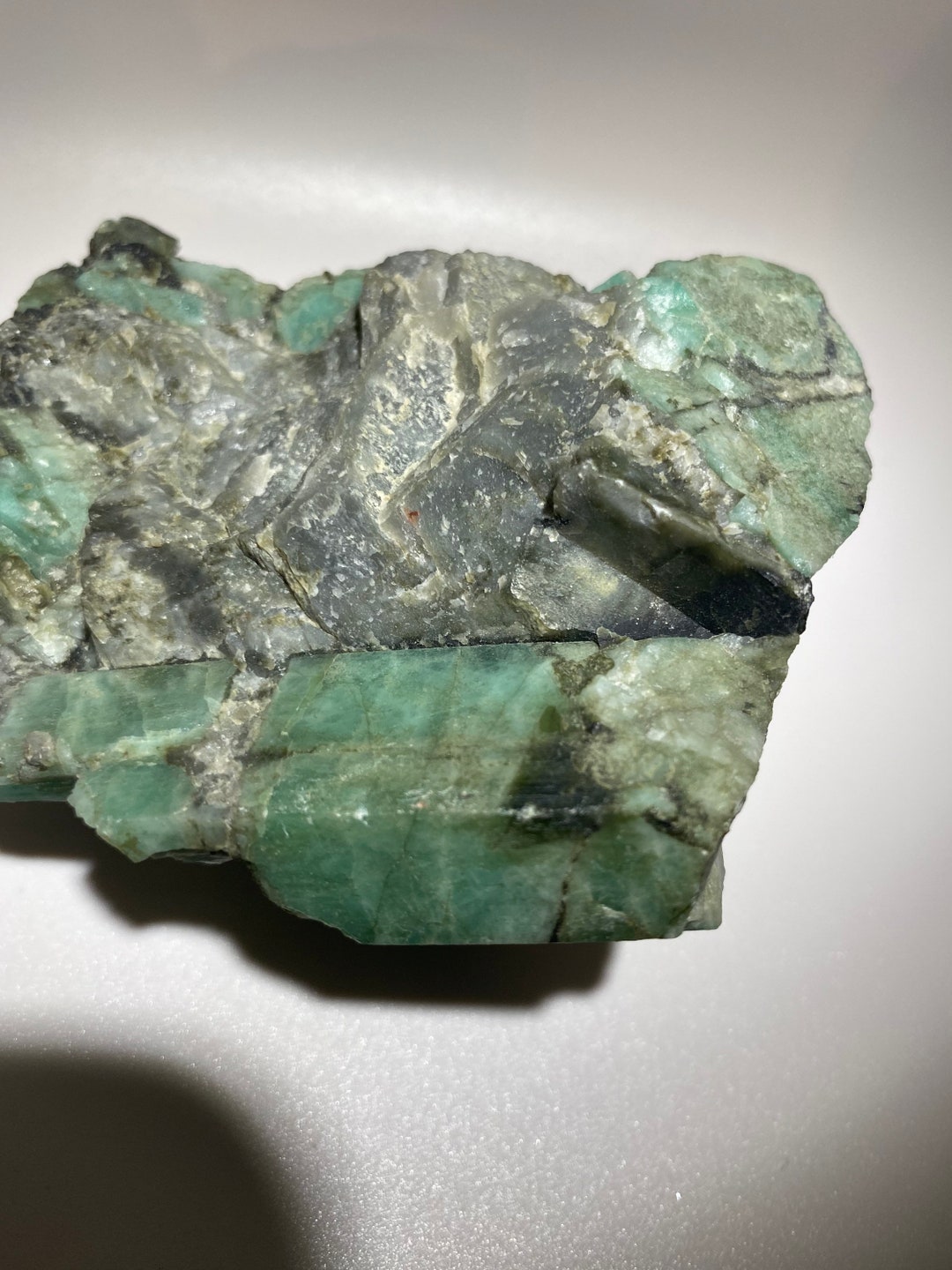 Brazilian Emerald Beryl on Matrix, From Brazil / Collectible Specimen ...