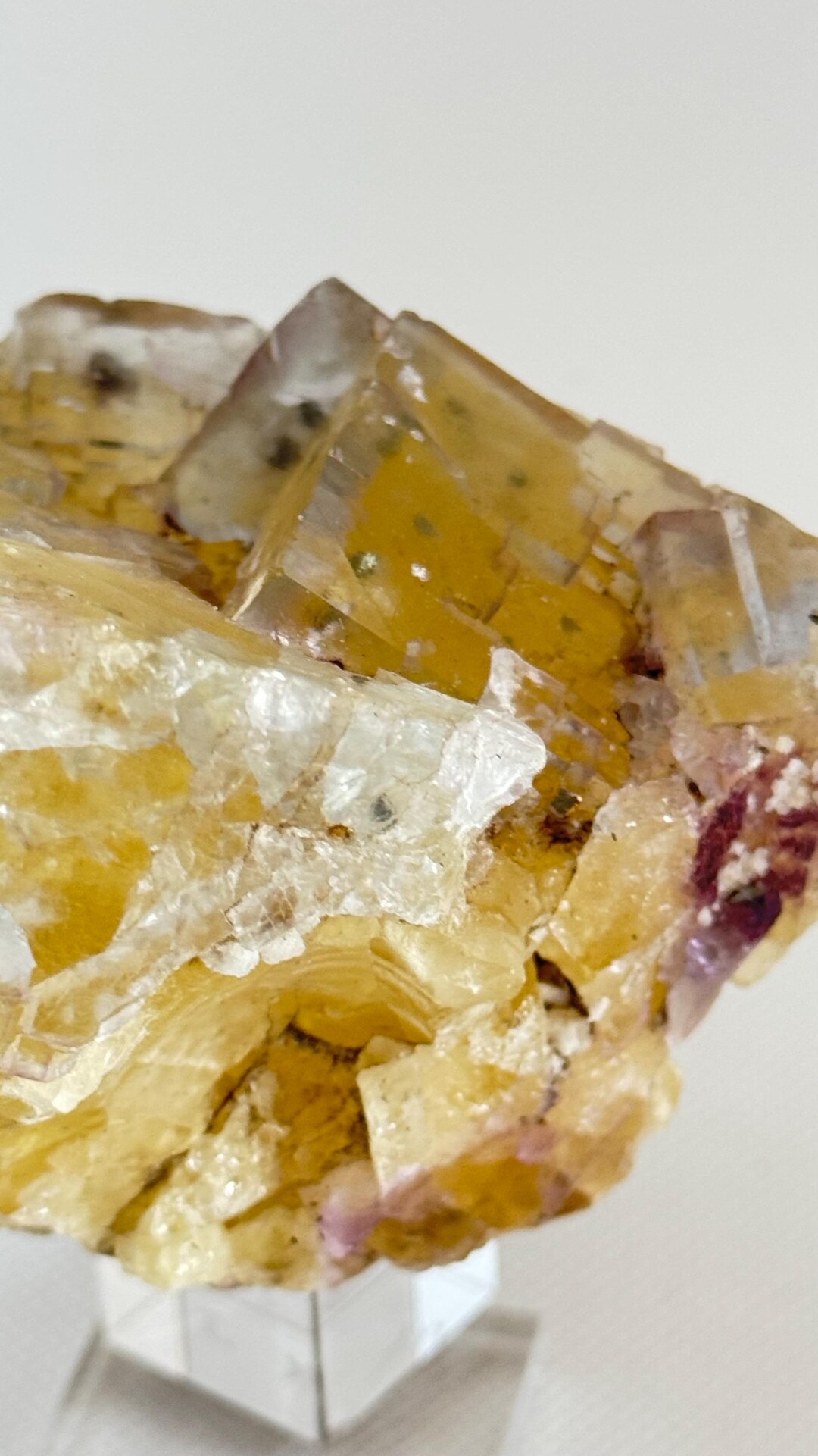 Here is an Interesting Specimen of Yellow Fluorite From the Cave-in ...