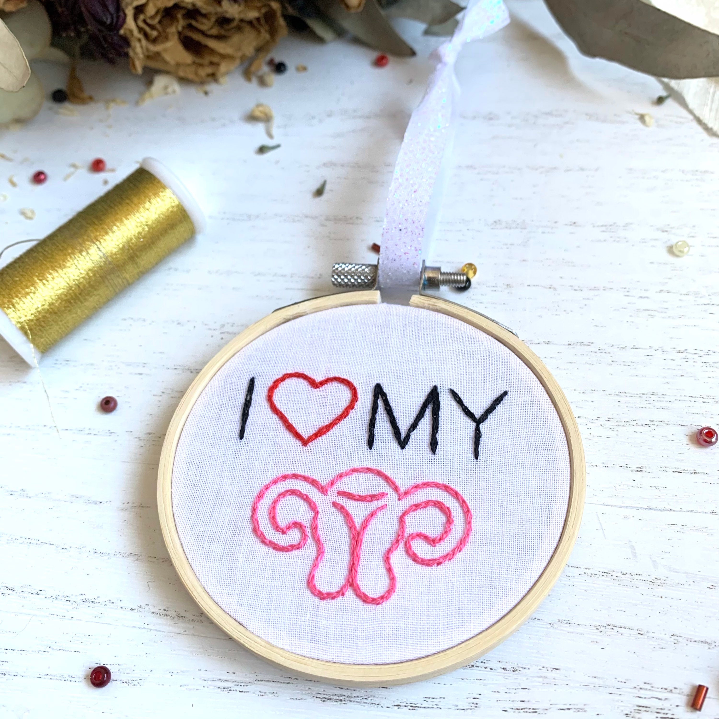 Uterus Embroidery Hoop Mini Embroidery Hoop Ornament - Etsy