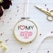 Uterus Embroidery Hoop Mini Embroidery Hoop Ornament - Etsy