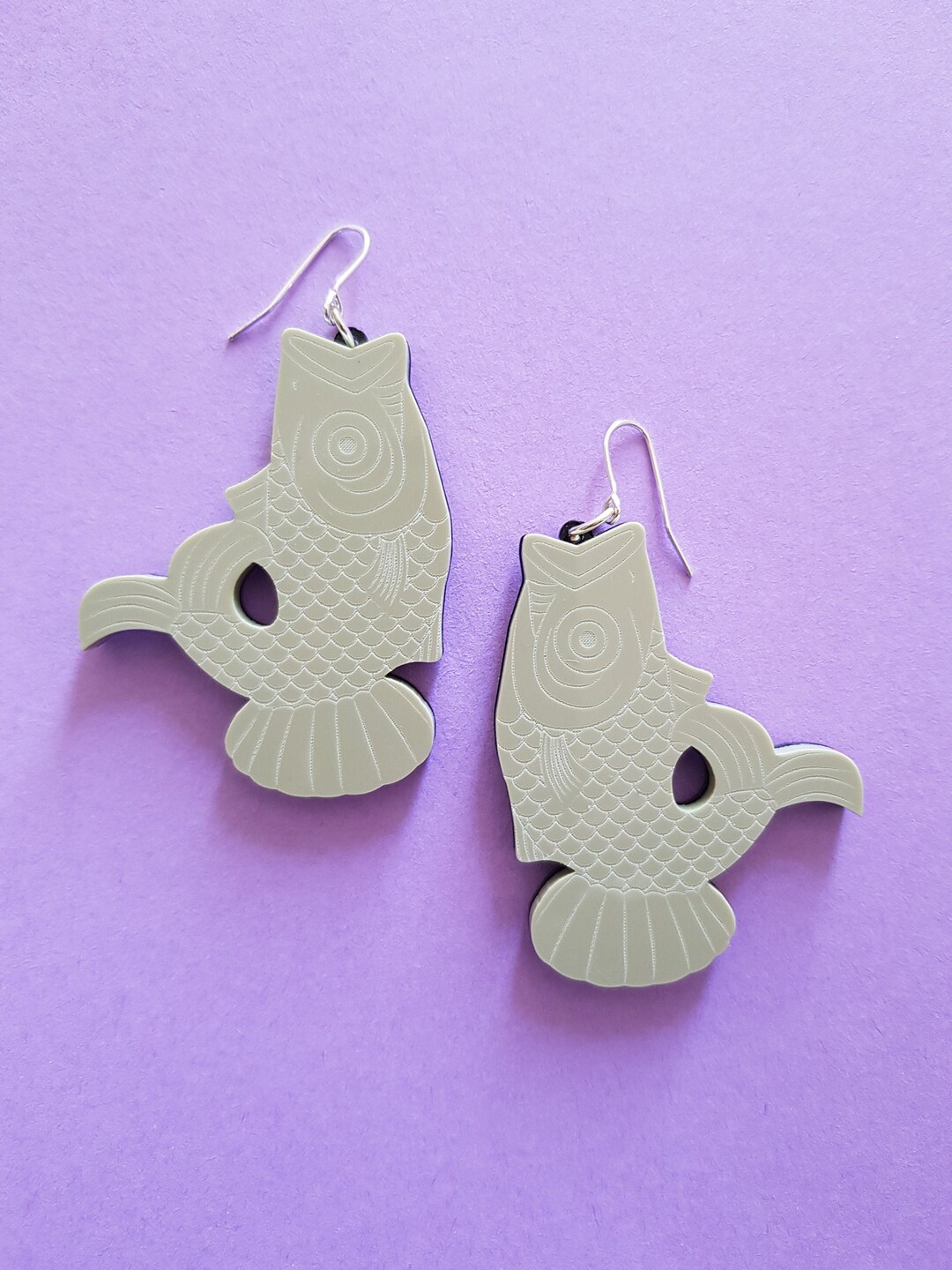 Pendientes Glug Glug Fish - Etsy España