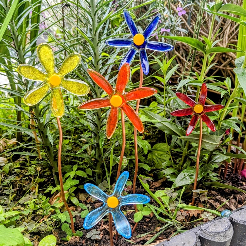 Glass Flowers With Stems - Etsy