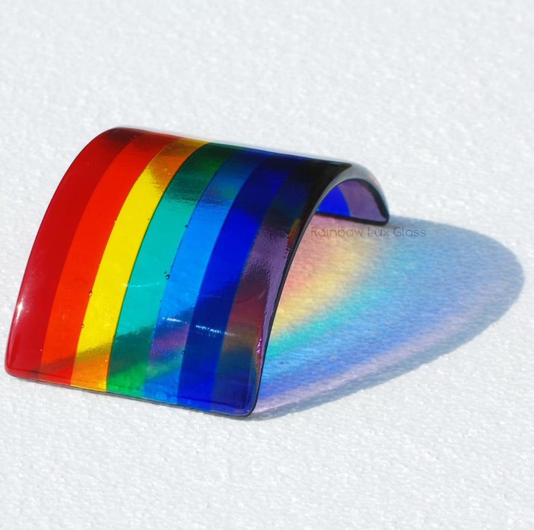 Fused Glass Rainbow Bridge Ornament: Pet Memorial Keepsake - Etsy