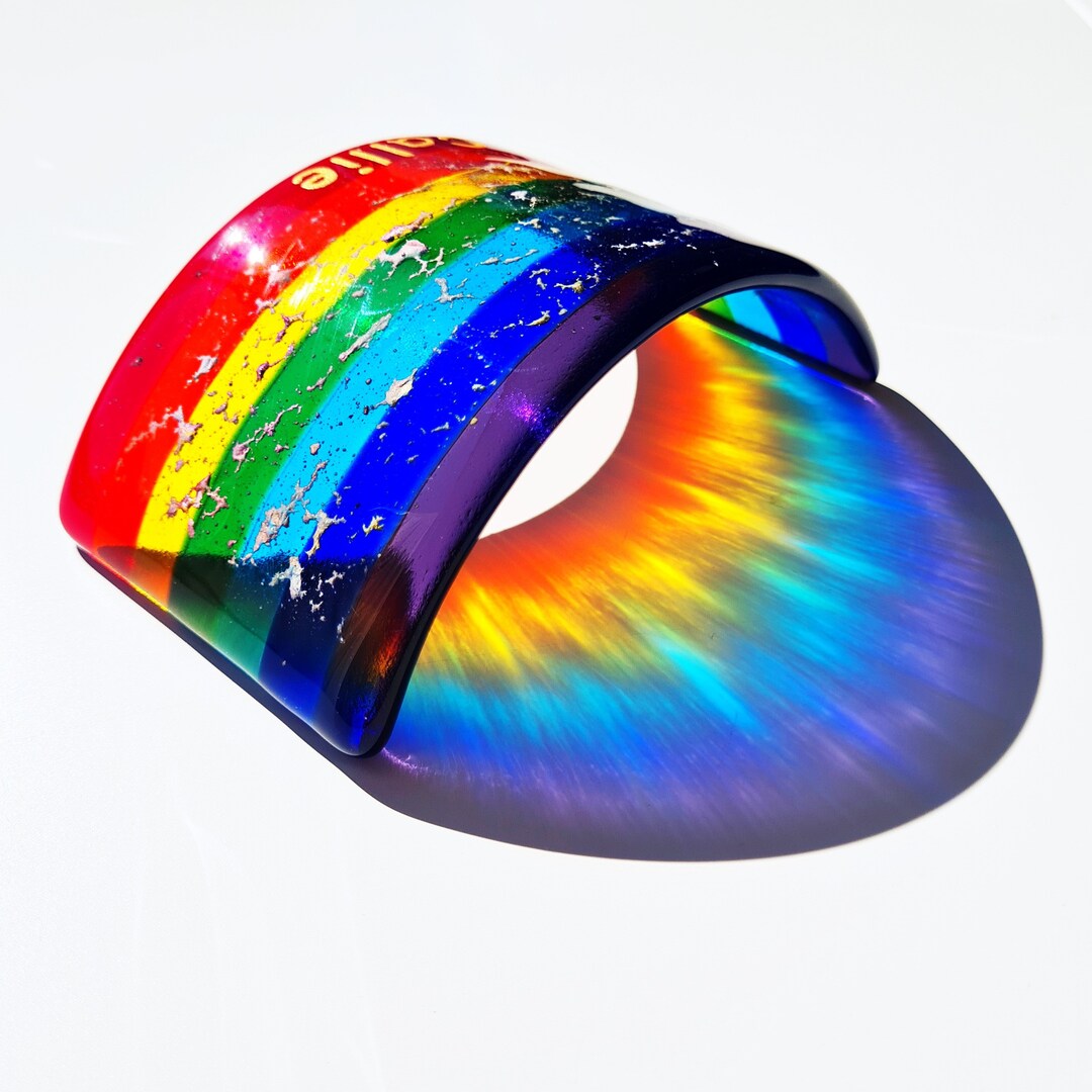 Ashes Rainbow Bridge Keepsake, Personalised Cremation Ashes to Glass ...