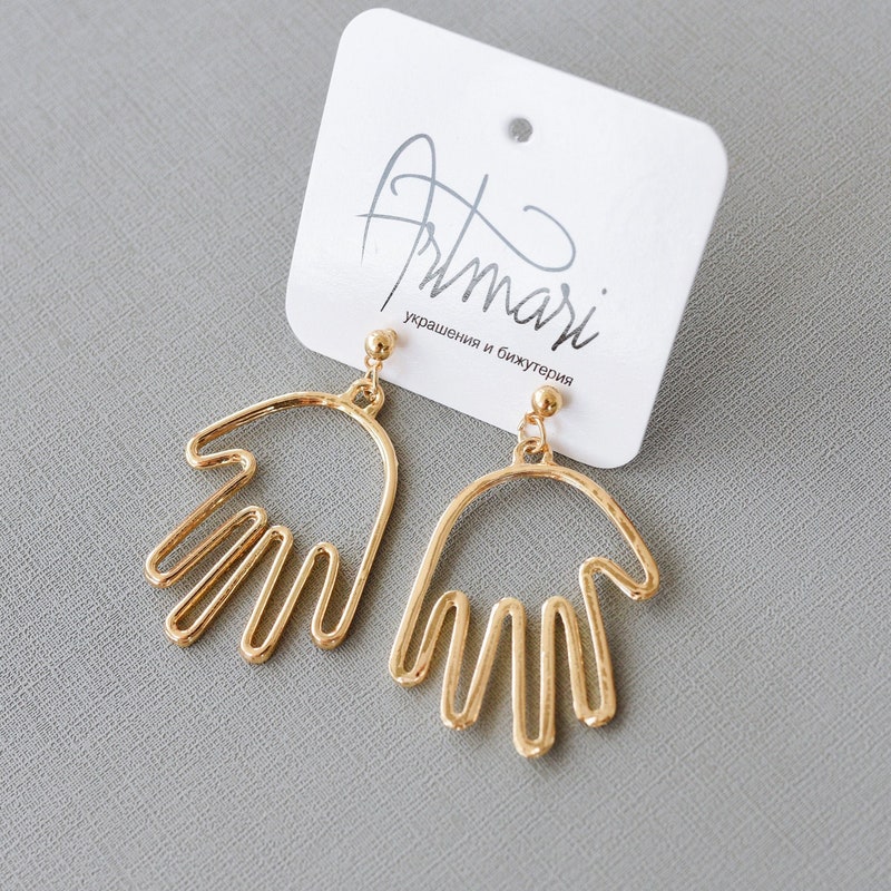 Hand Earrings - Etsy