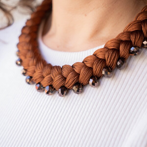 Woven Necklace - Etsy