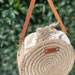 Round Crossbody Purse, Wicker Jute Bag, Round Woven Bag, Small ...