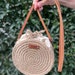Round Crossbody Purse, Wicker Jute Bag, Round Woven Bag, Small ...