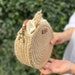 Round Crossbody Purse, Wicker Jute Bag, Round Woven Bag, Small ...