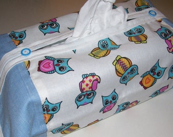 Owl Tissue Box Cover - Etsy