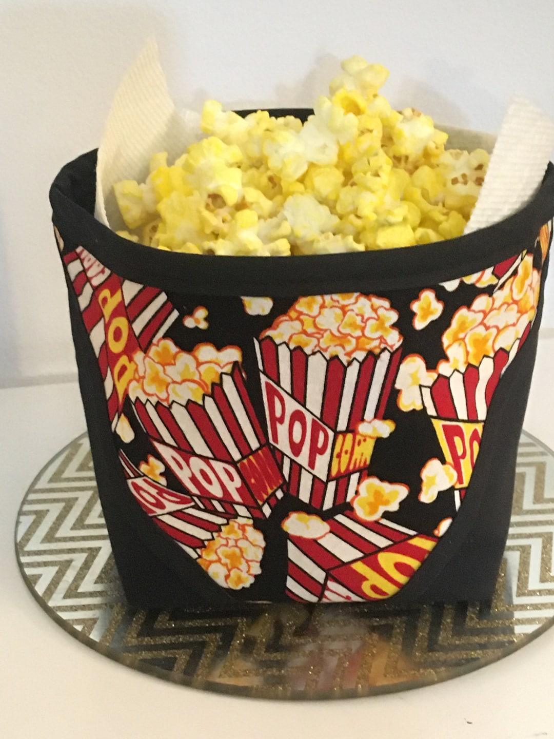POPCORN BASKET Popcorn Storage Basket Popcorn Lovers Gift - Etsy