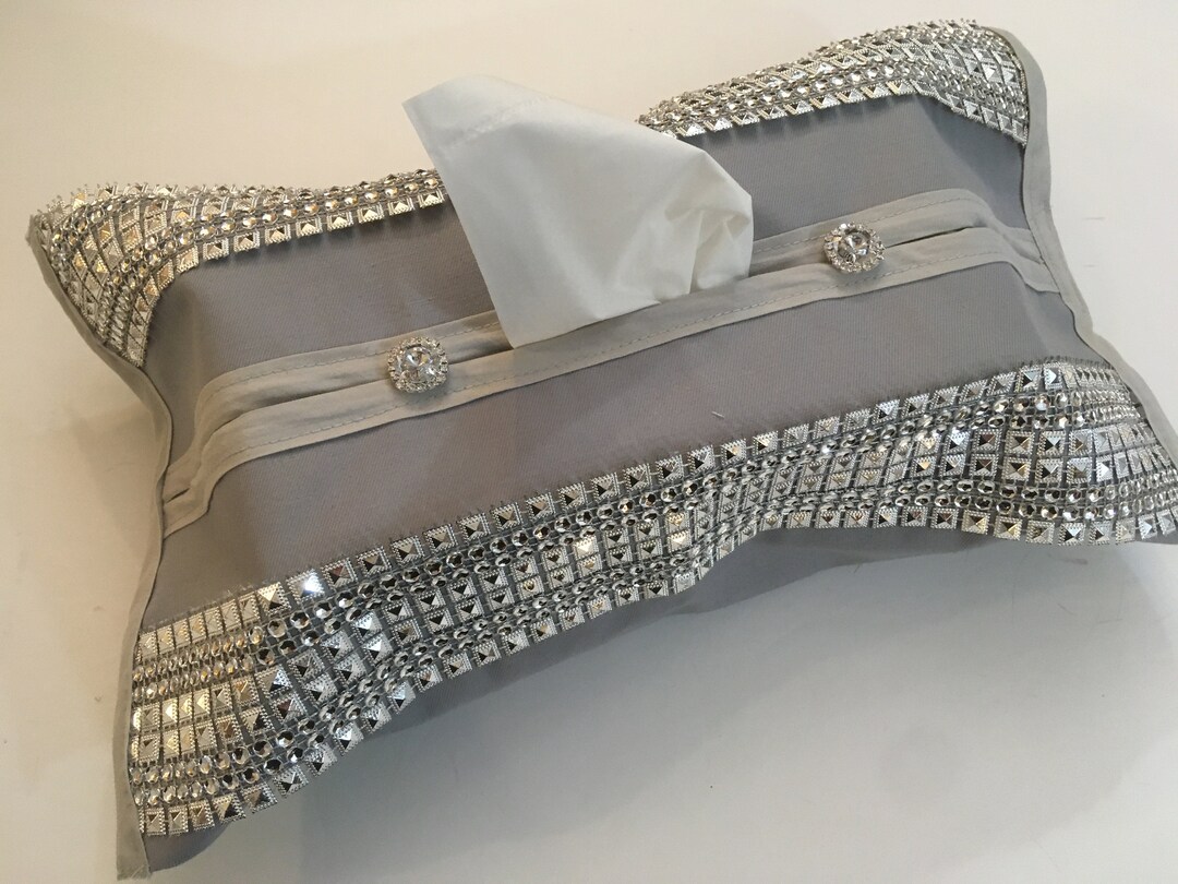 BLING TISSUE COVER- Bling Tissue Box Cover - Luxury Tissue Box Cover ...