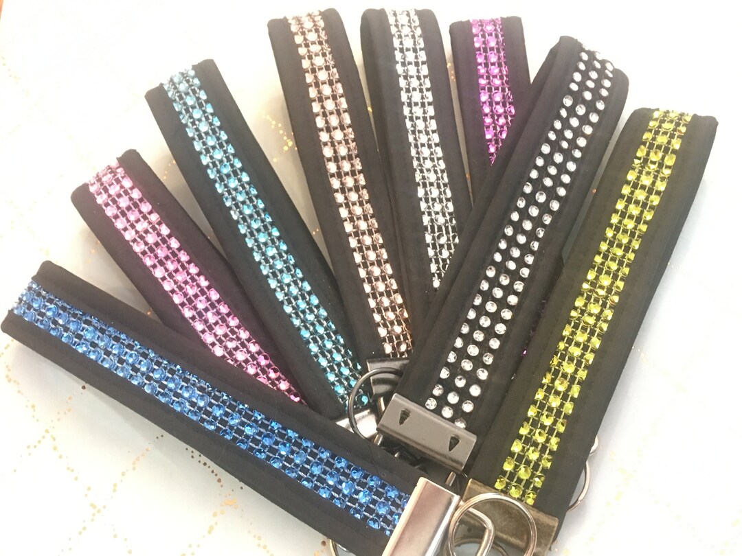 RHINESTONE KEYRING - Bling Keyring Holder - Keyring Holder- Party ...