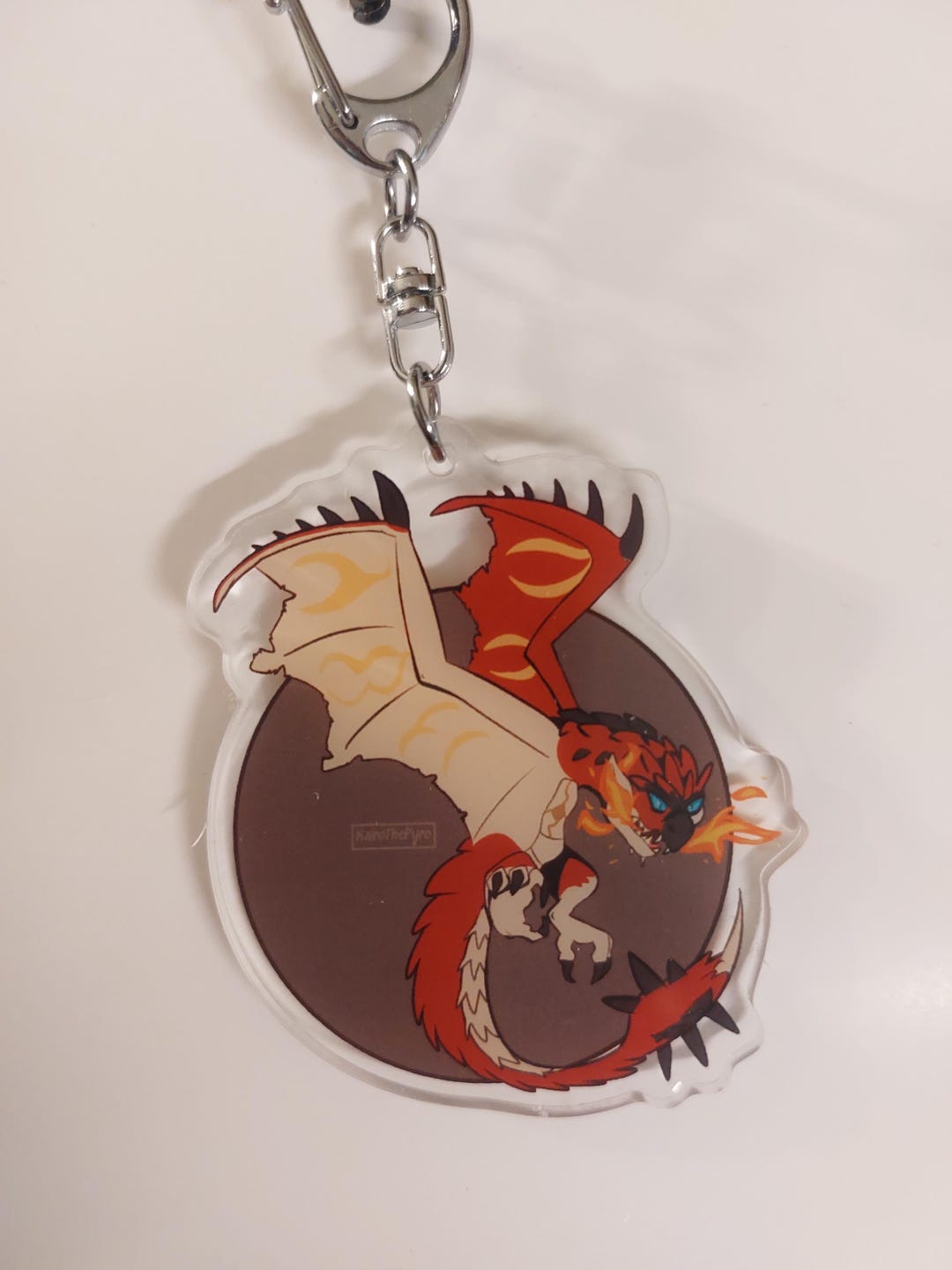 Monster Hunter Rathalos Keychain - Etsy
