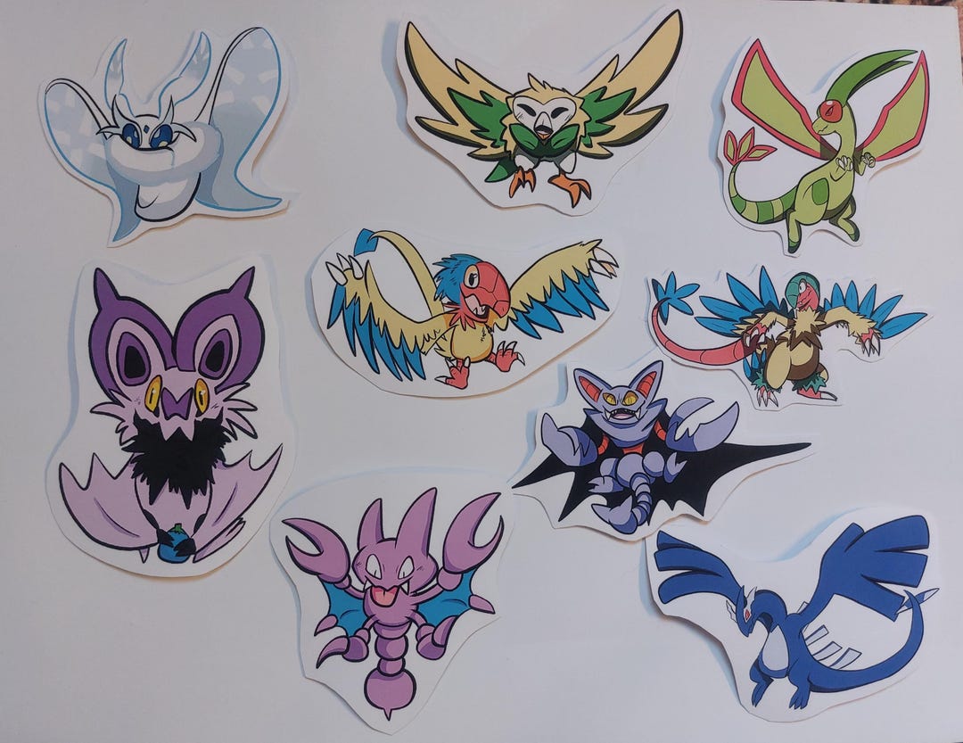Pokemon Stickers Series 3 - Etsy