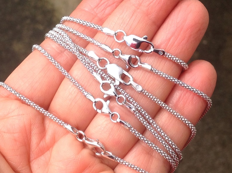 Sterling Silver Necklace Chain For Women Kid's Chain | Etsy