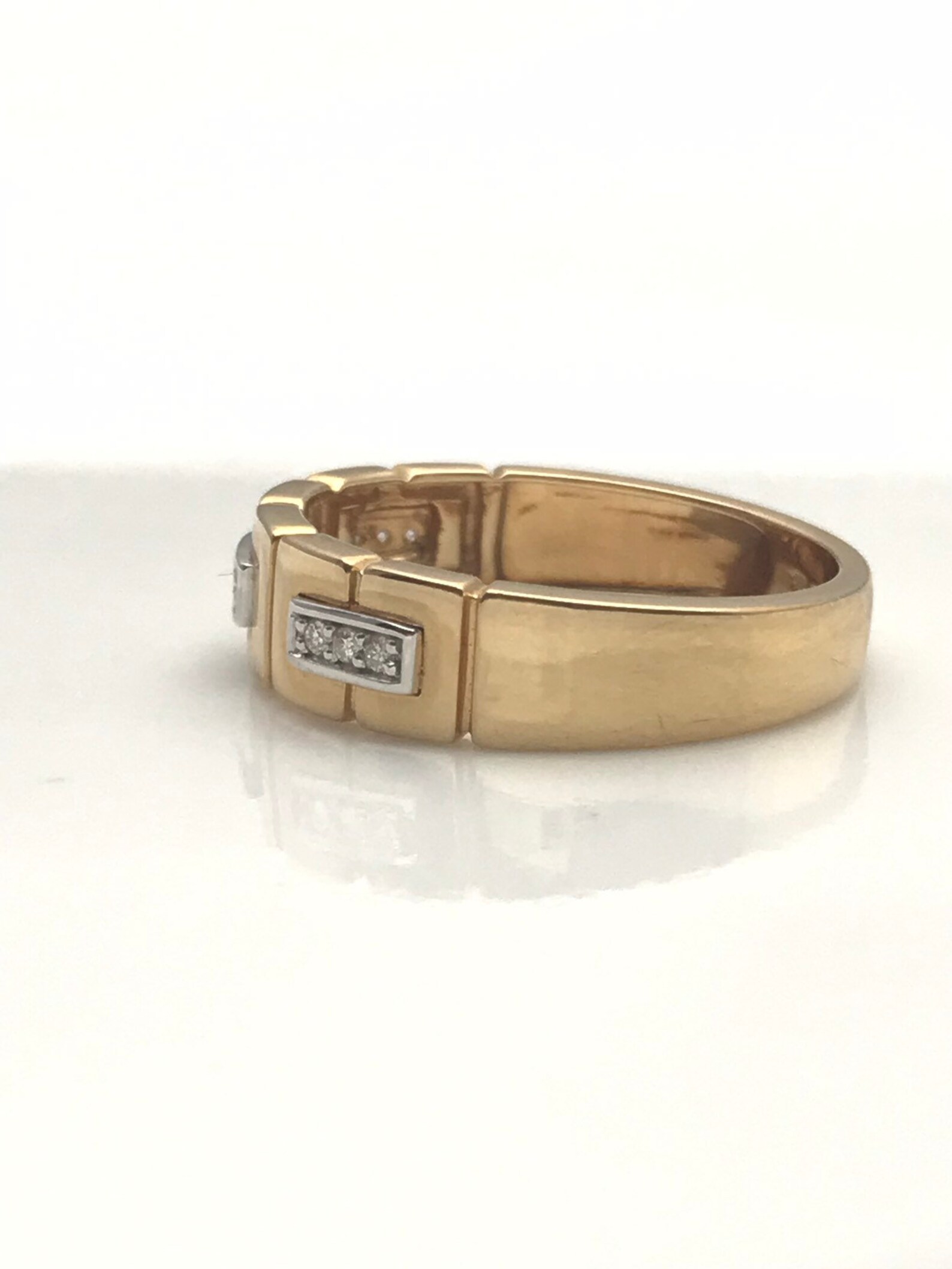 Unique Men's Engagement Ring in 18k Gold Men's - Etsy