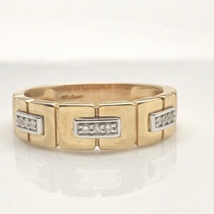 Unique Men's Engagement Ring in 18k Gold, Men's Wedding Band Ring ...