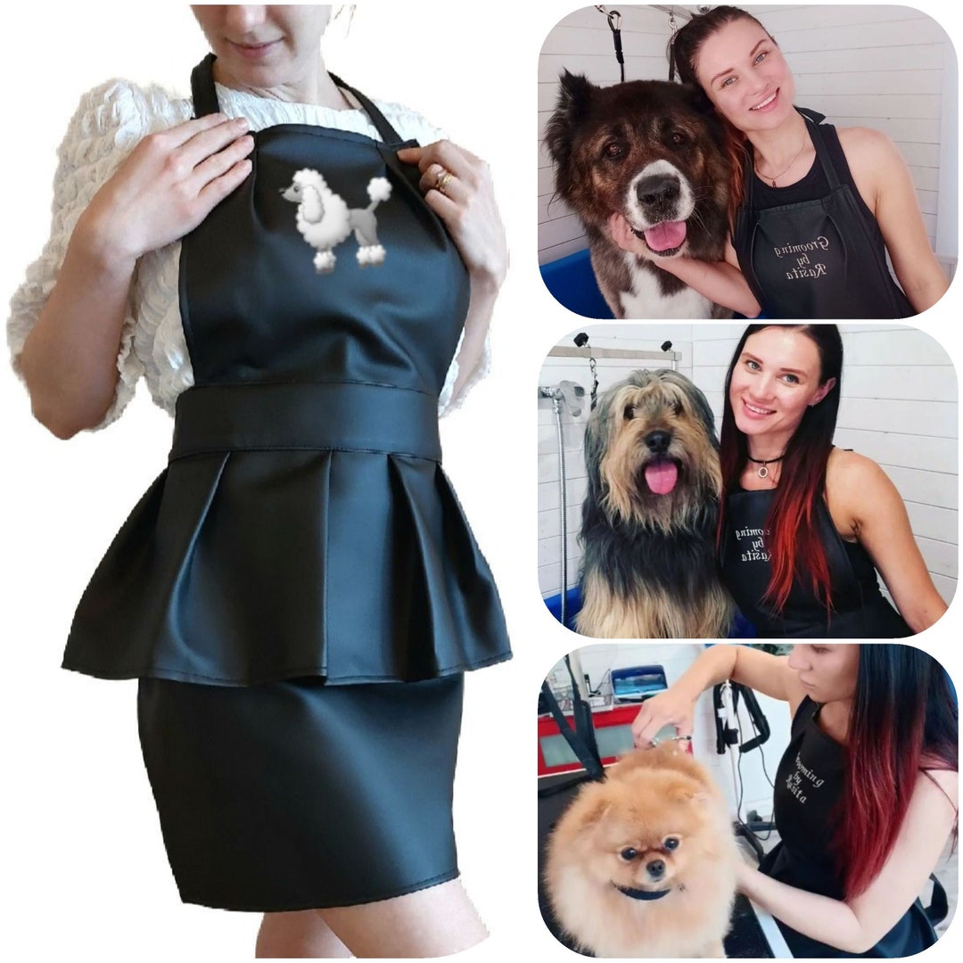 Groomers Apparel, Hair Resistant Apron for Dog Grooming, Gift for Dog ...