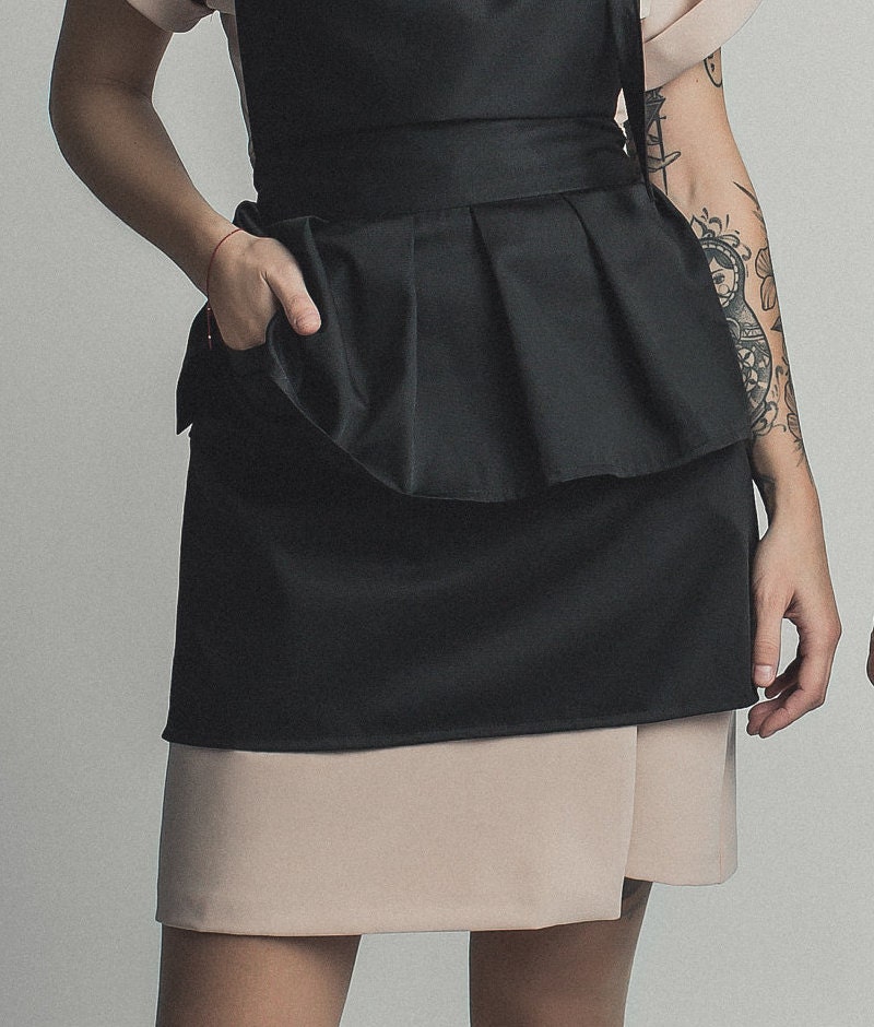 Ready to Ship Black Apron With Secret Pockets Hair Stylist - Etsy