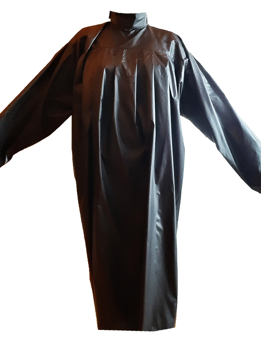 Waterproof Salon Cape With Sleeves: High Collar Hairdressing Gown - Etsy