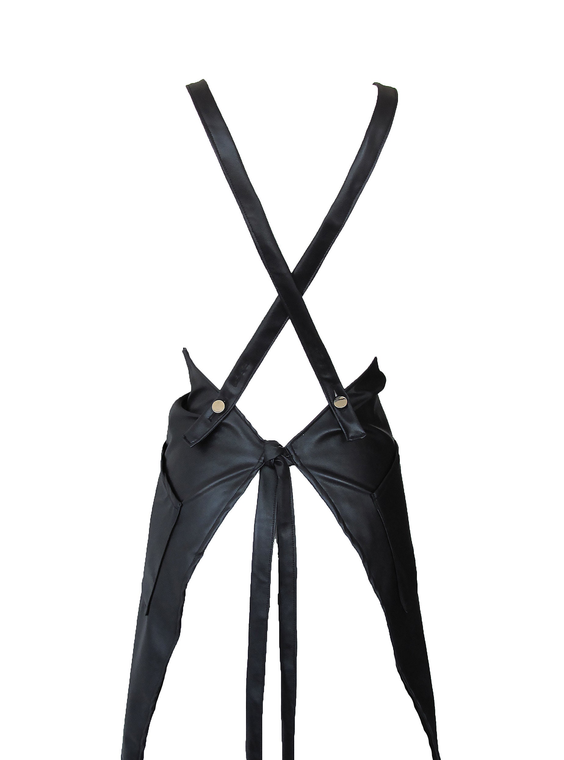 Leather Apron Long Black Leather Apron Hairdresser Waterproof | Etsy