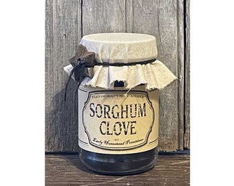 Primitive Candle, Christmas Candle, Country Rustic Bayberry Scented Jar ...