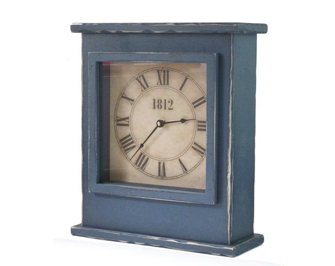 Primitive Clock- Large 12" Mantel Clock - Etsy